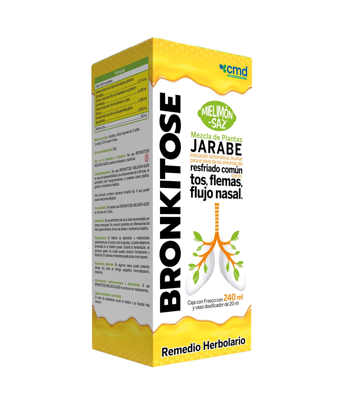 Bronkitose mielimon para síntomas de resfriado común – Biofarma