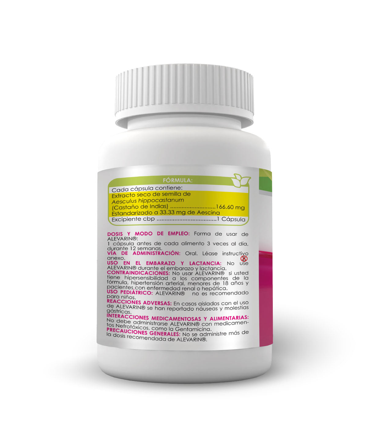 Alevarin castaño de indias 45 cápsulas. Via oral – Biofarma