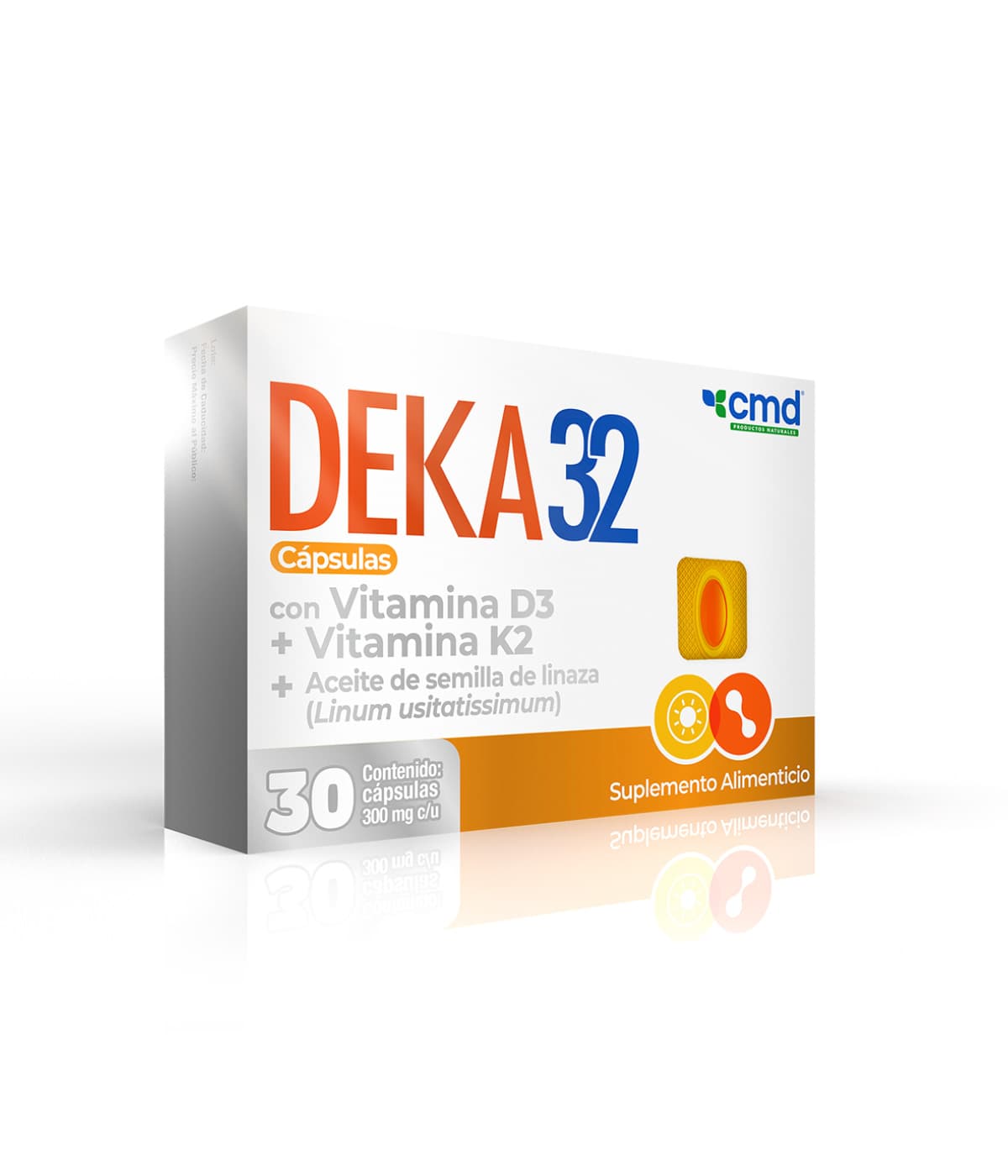 Deka 32: aceite de semilla de linaza con 30 cápsulas – Biofarma